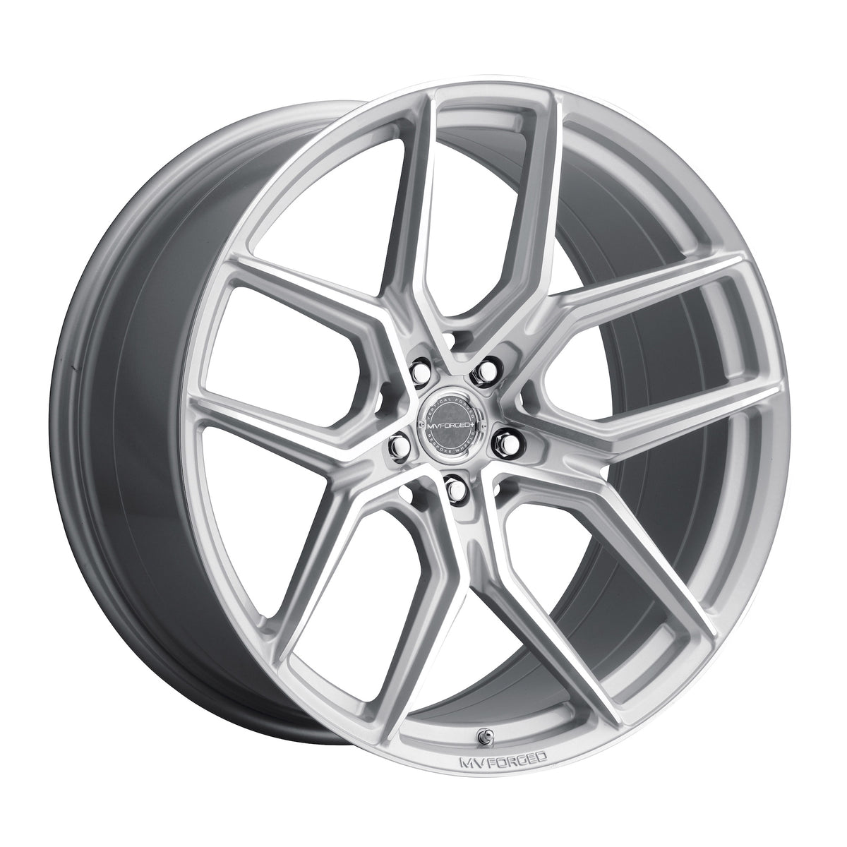 21" MV Forged MVF5 Silver Forged Concave Wheels Rims Fits Porsche Tayc ...