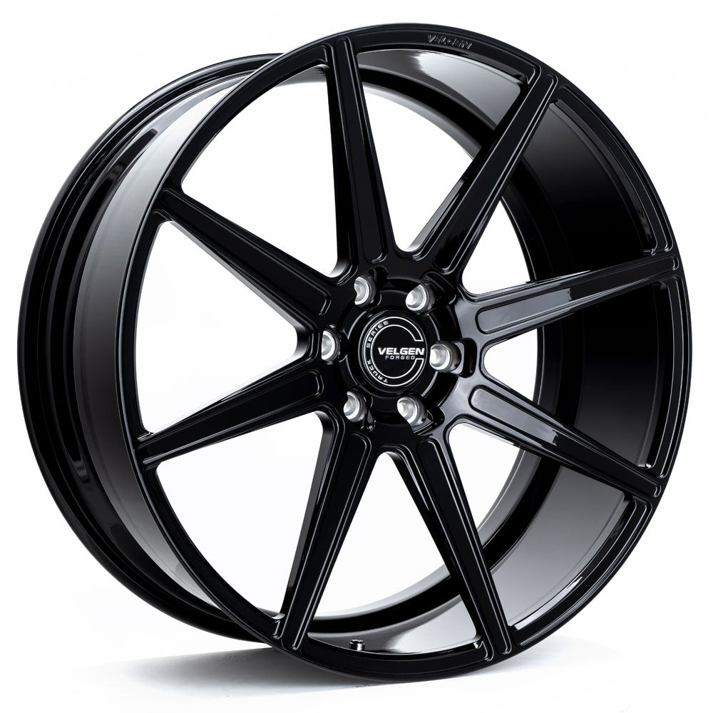 24" Velgen VFT8 Gloss Black 24x10 Forged Wheels Rims Fits Ford Expedit ...